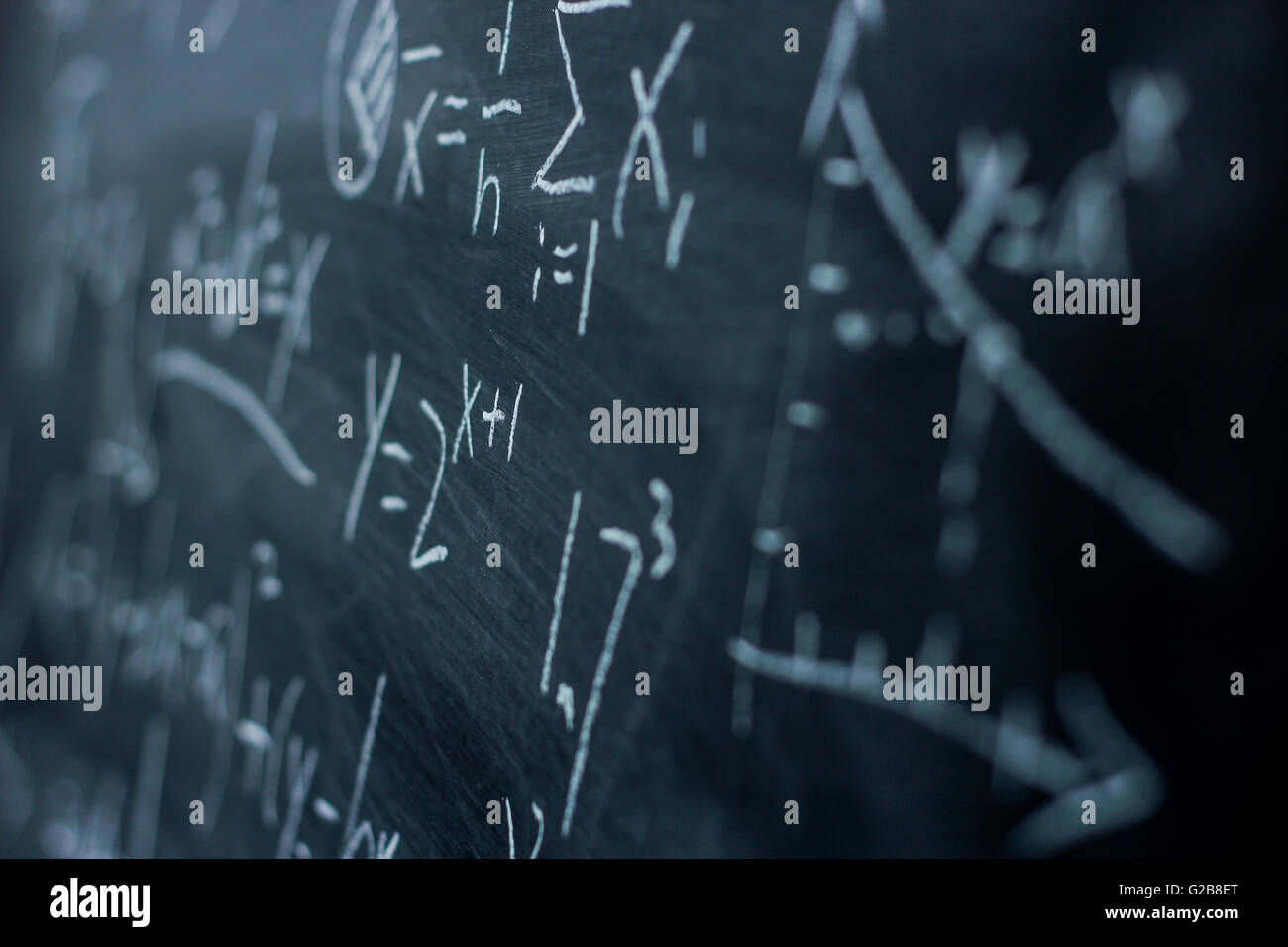 Students math problem board hi-res stock photography and images - Alamy