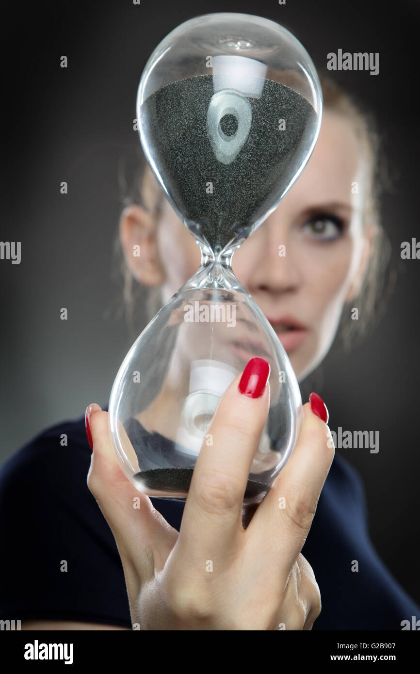 Hand infront of face hi-res stock photography and images - Alamy