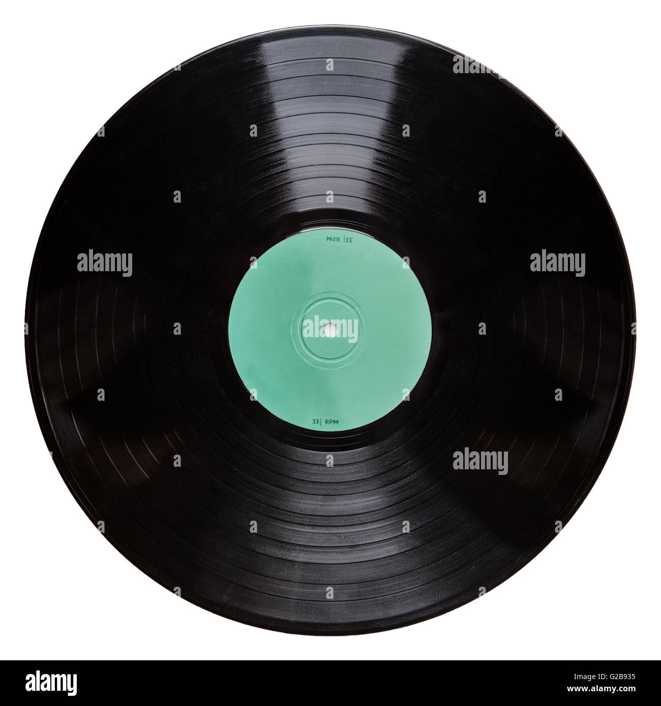 Shot of a black vinyl record isolated on white background Stock Photo ...
