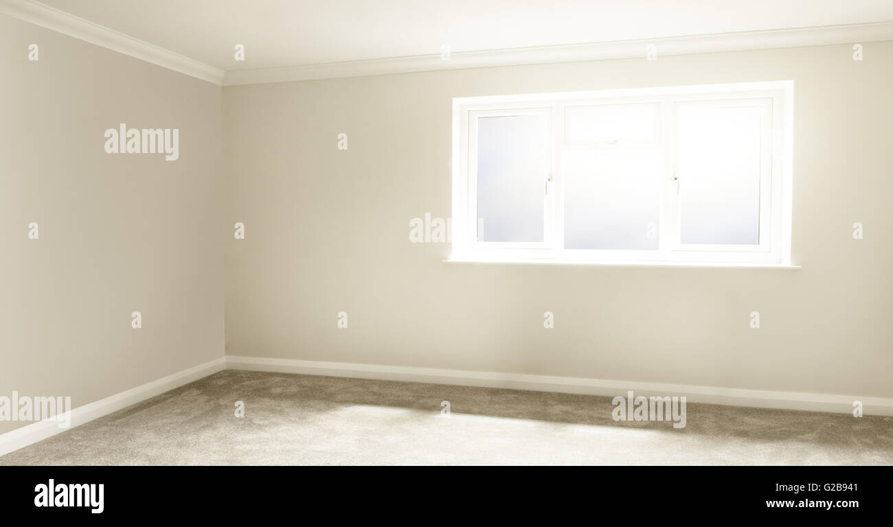 Empty plain painted room in a house with no furniture Stock Photo - Alamy