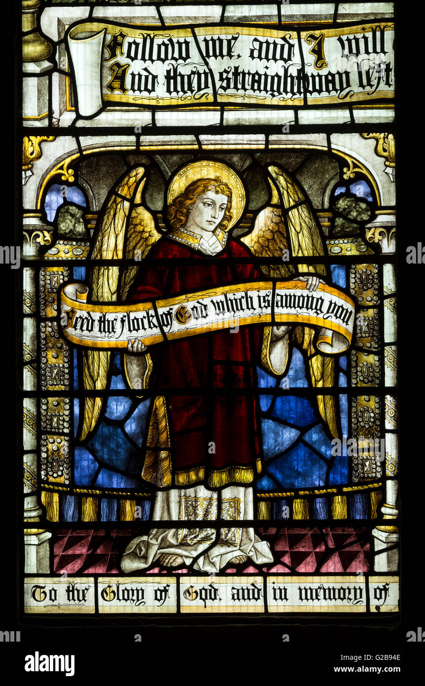 Angel with scroll hi-res stock photography and images - Alamy