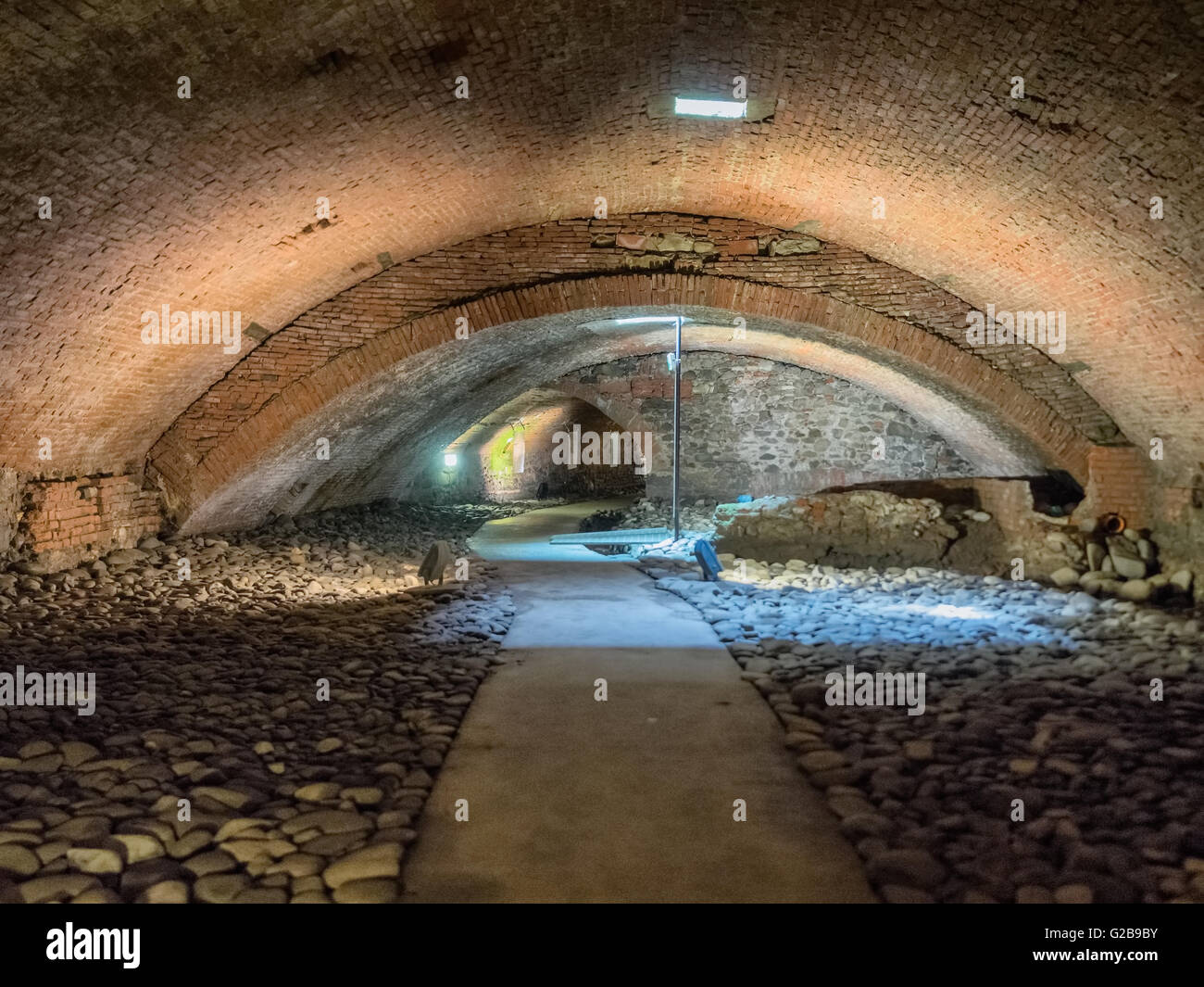 Caves under the Ceppo hospital in Pistoia, Tuscany Italy Stock Photo ...