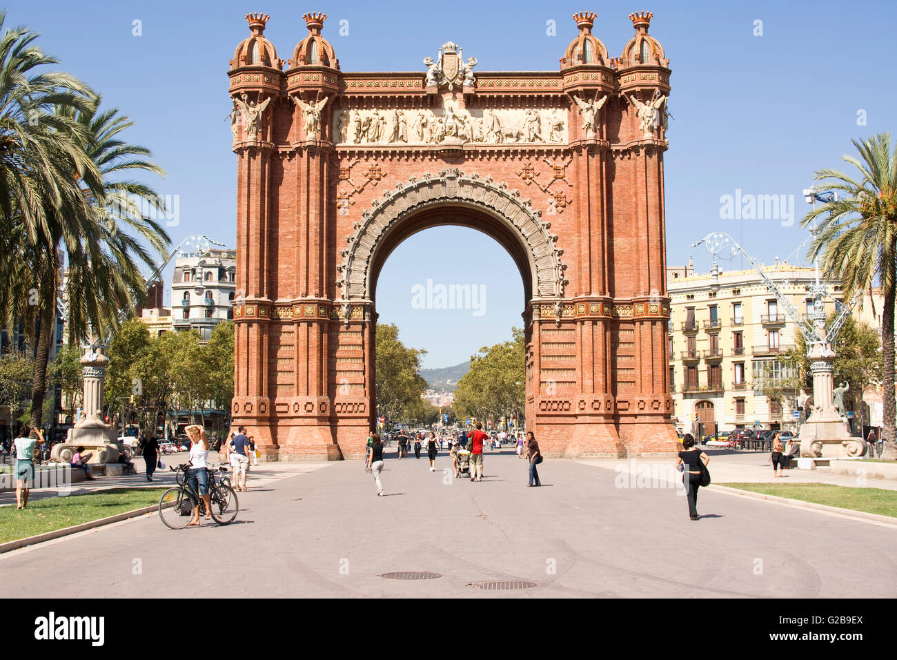 Parc de la Ciutadella, Arc de Triomf or Triumphal Arch, Barcelona ...