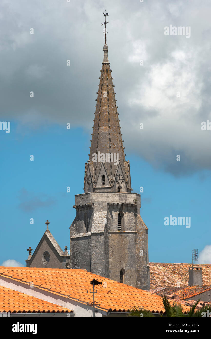 Parish Church Notre Dame De Lassomption Bell Tower Sainte Marie Ile