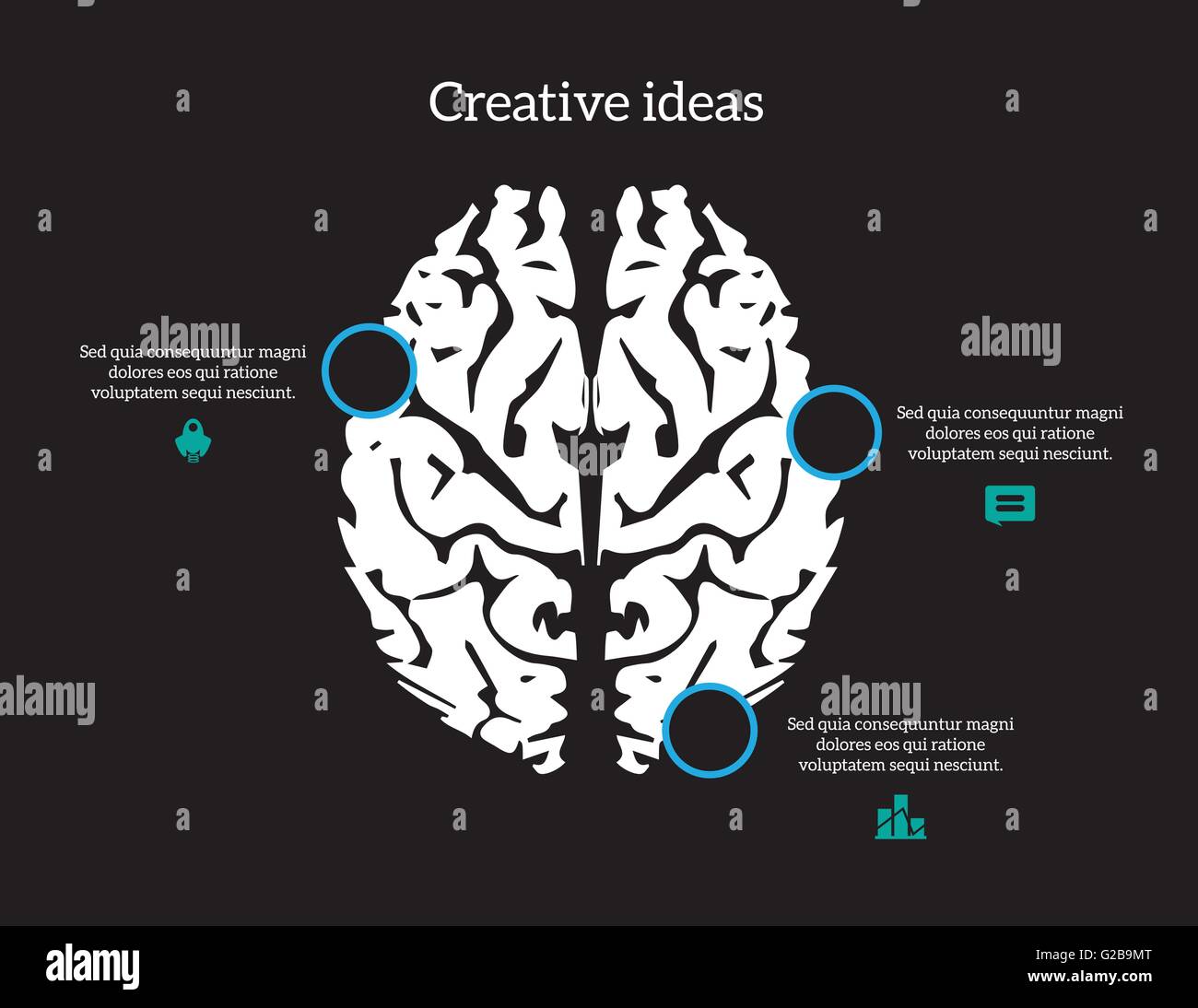 Creative brain Idea concept infographic Stock Vector Image & Art - Alamy