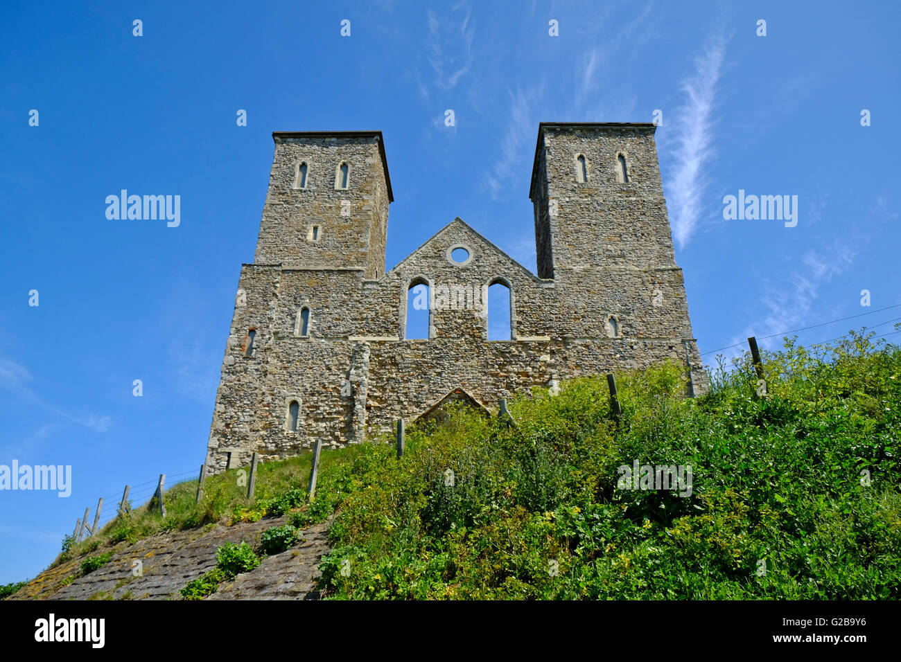 Reculver Church Towers High Resolution Stock Photography and Images - Alamy