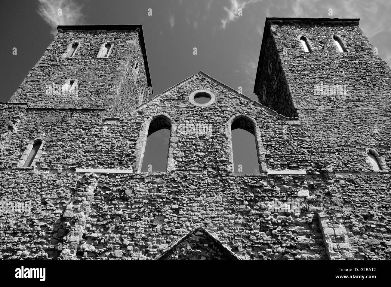 Medieval church reculver Black and White Stock Photos & Images - Alamy
