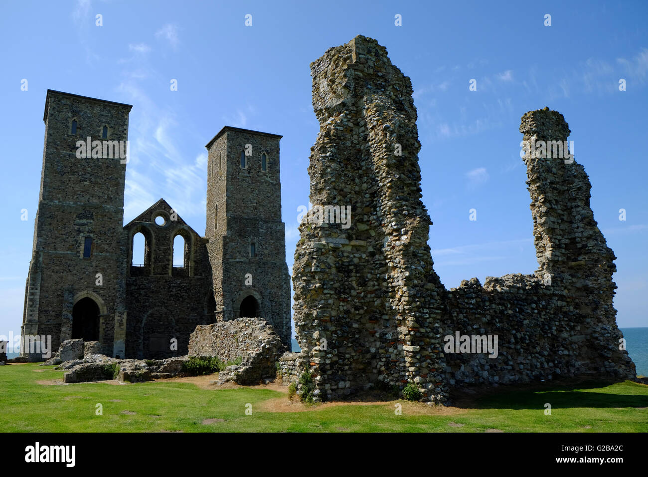 Reculver Church Towers High Resolution Stock Photography and Images - Alamy