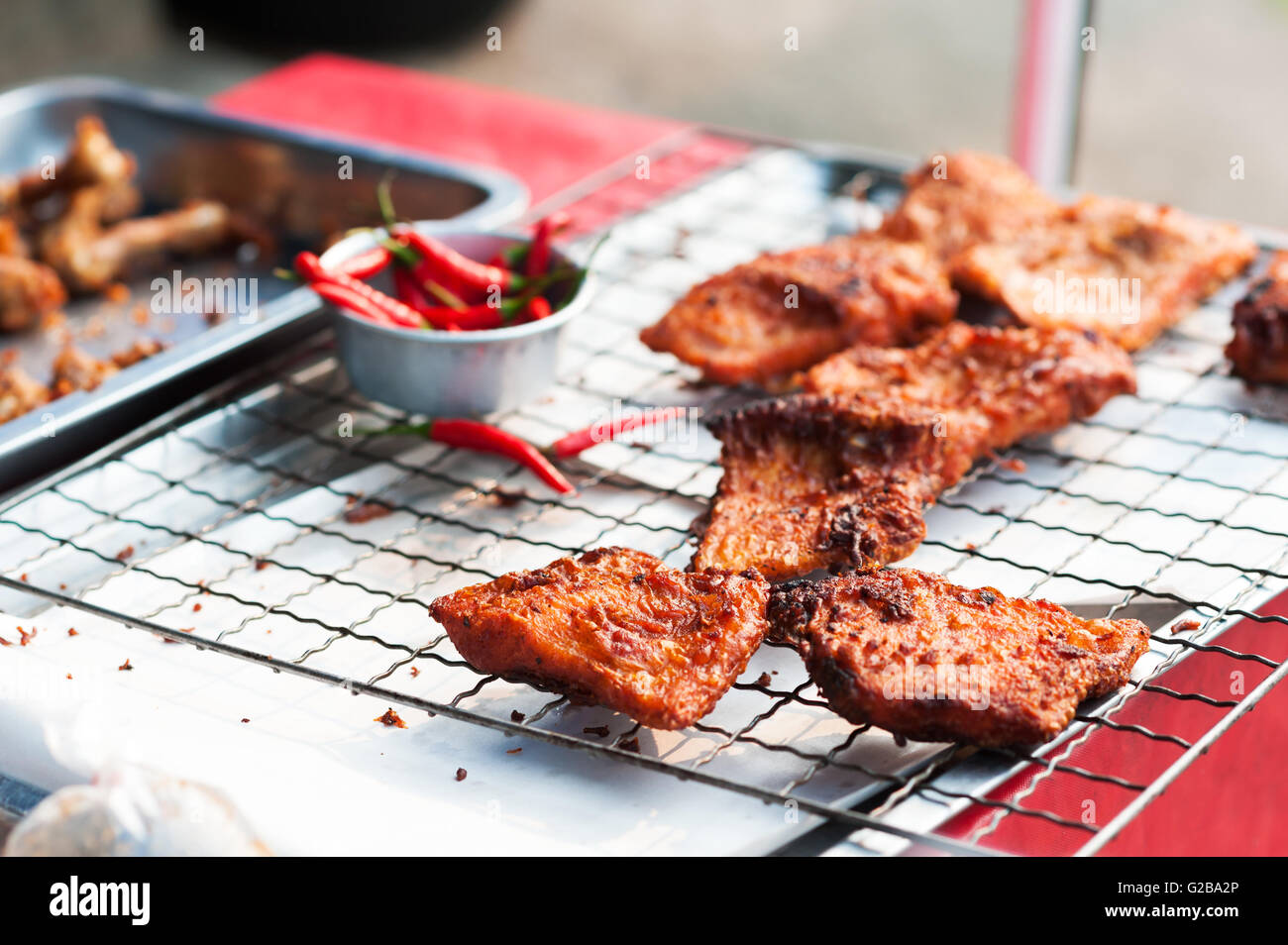 An fried Fish in market place Stock Photo - Alamy