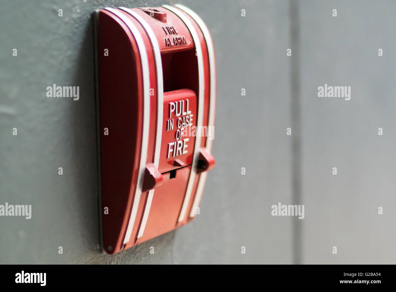 An Fire Alarm near door fire Stock Photo - Alamy