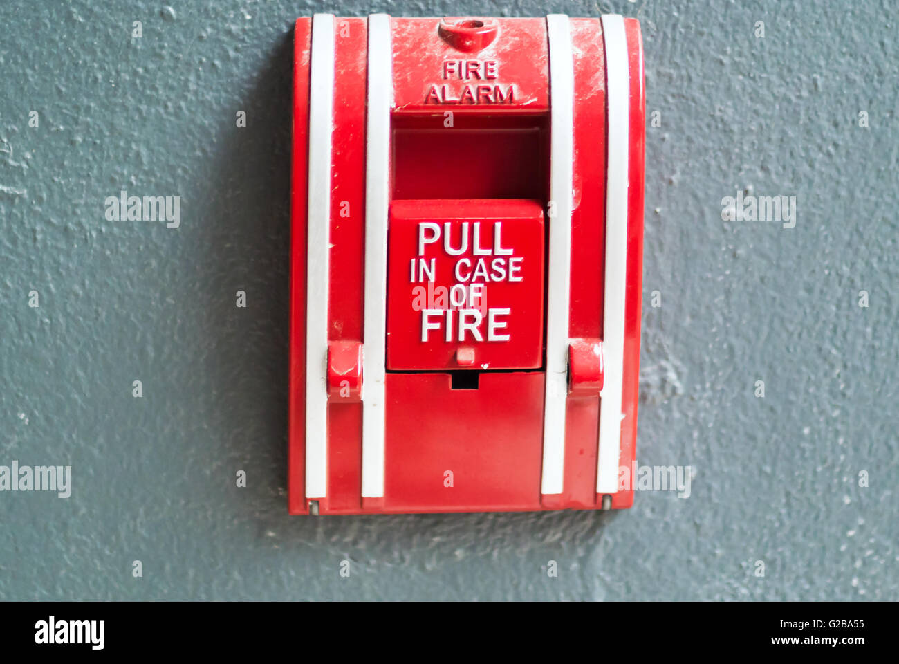An Fire Alarm near door fire Stock Photo - Alamy
