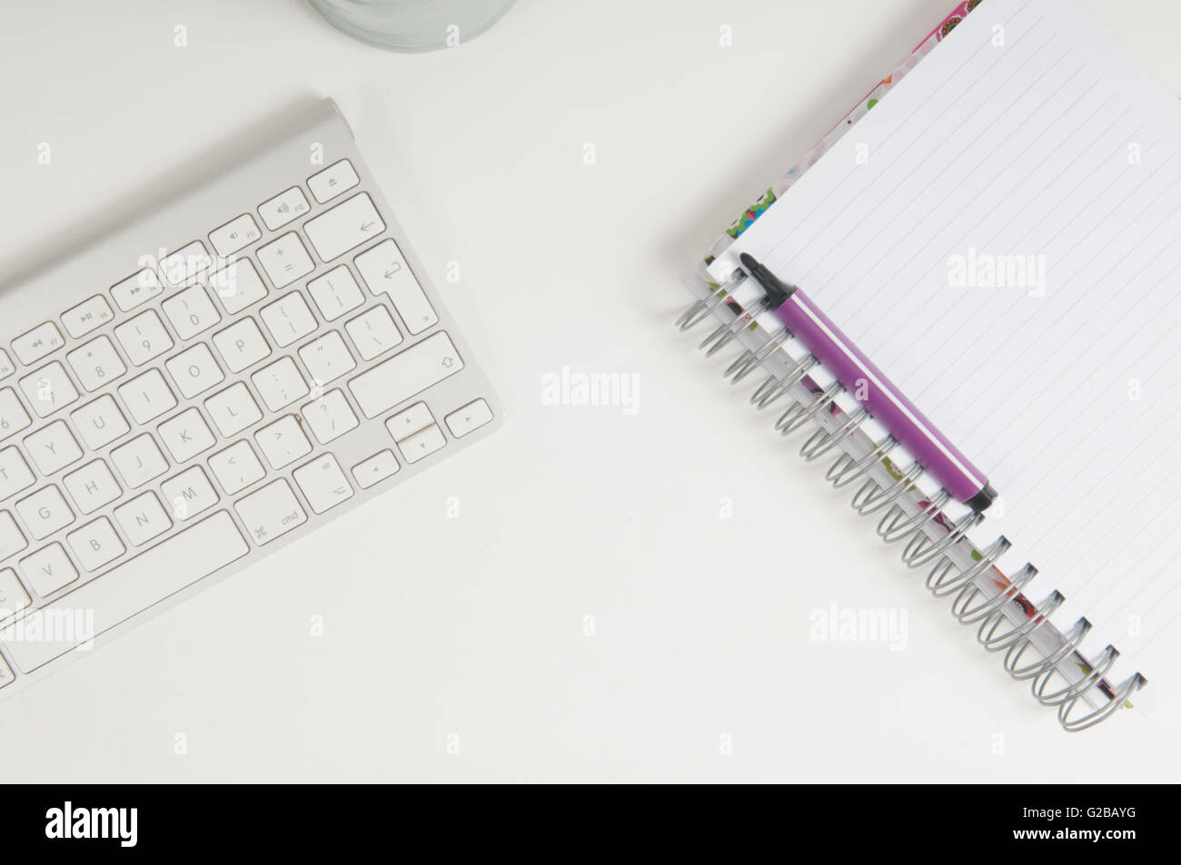 Small business office background viewed from above the desk Stock Photo ...