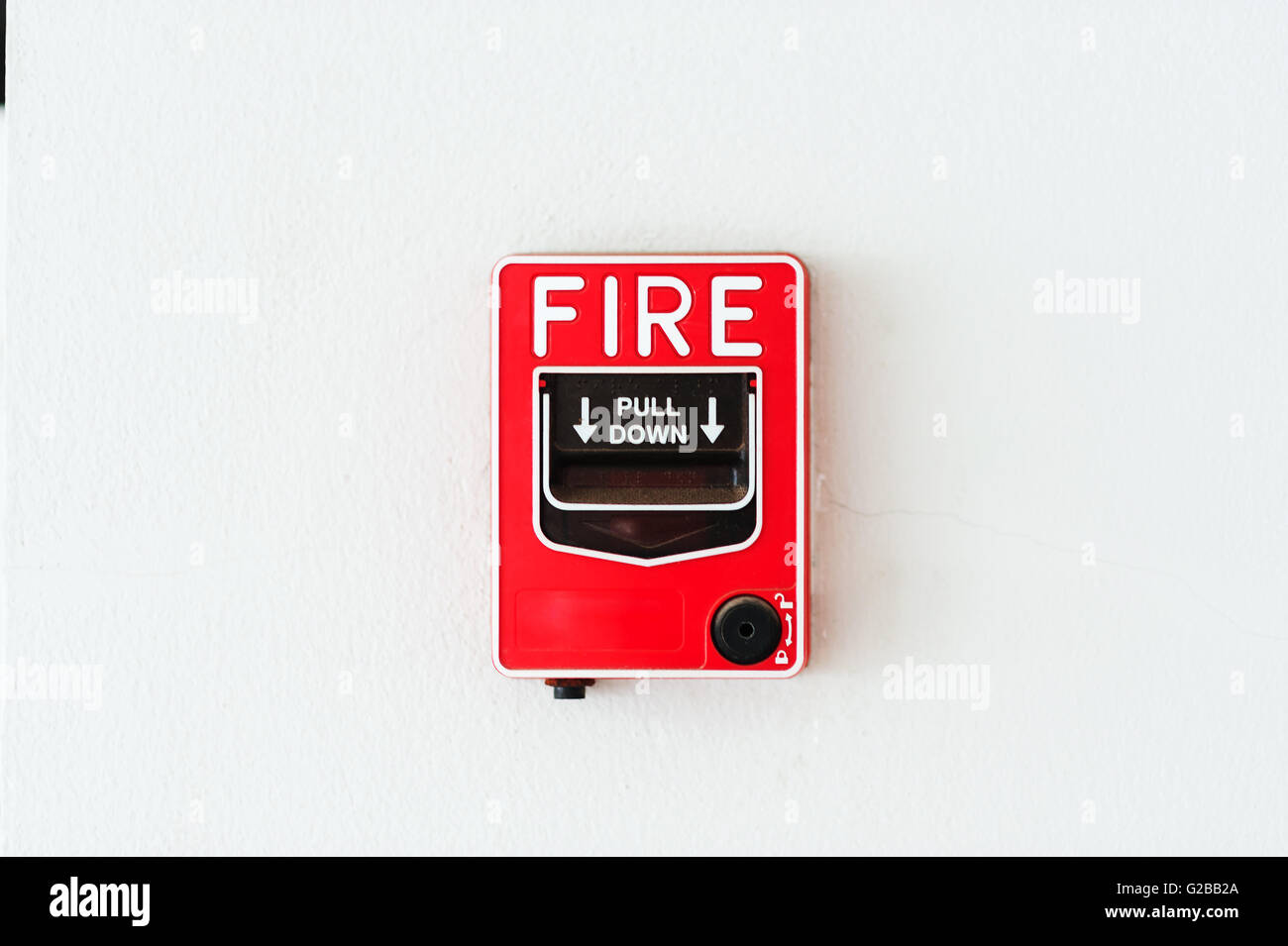An Fire Alarm near door fire Stock Photo - Alamy