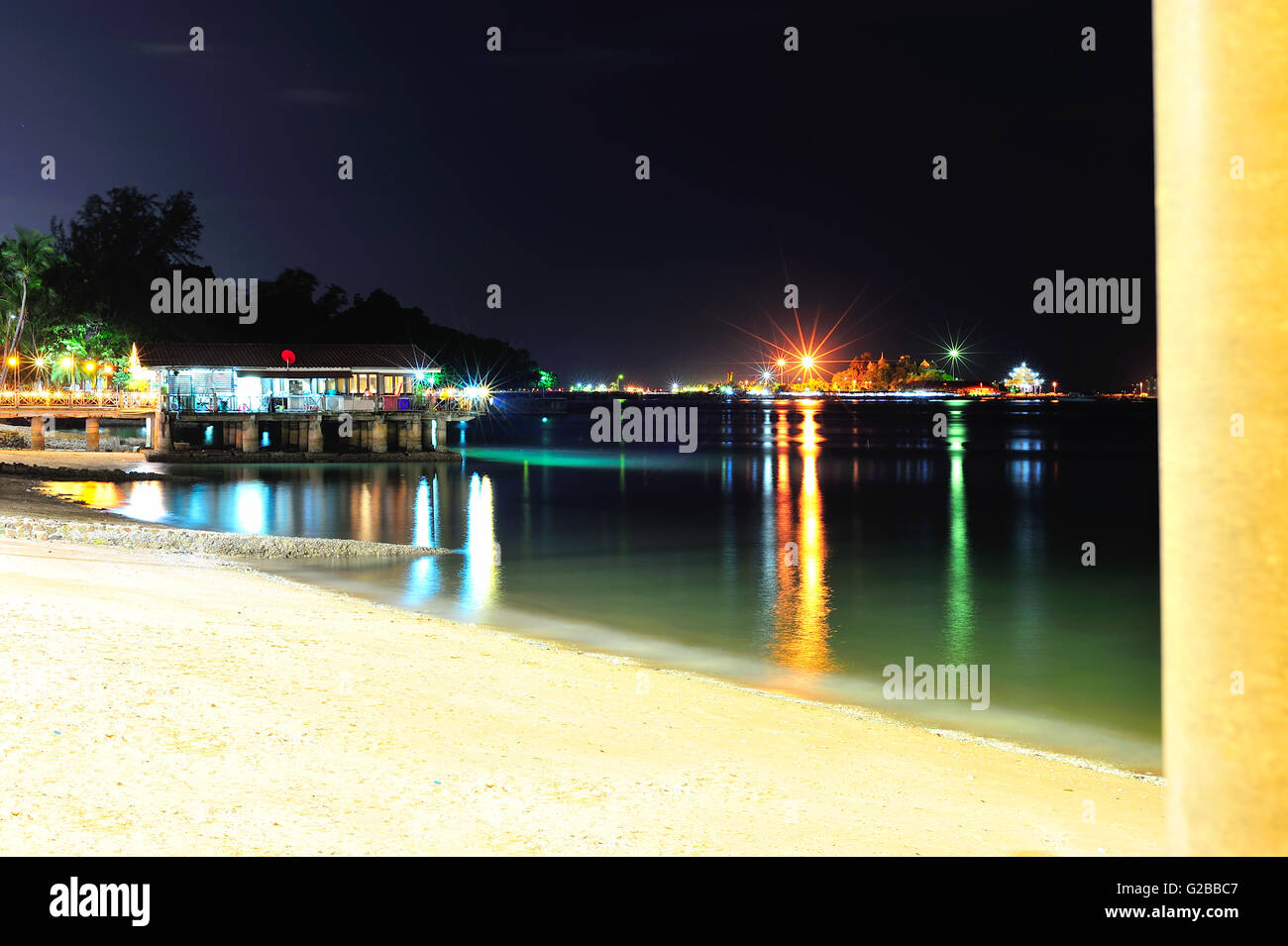 Night time sea landscape hi-res stock photography and images - Alamy