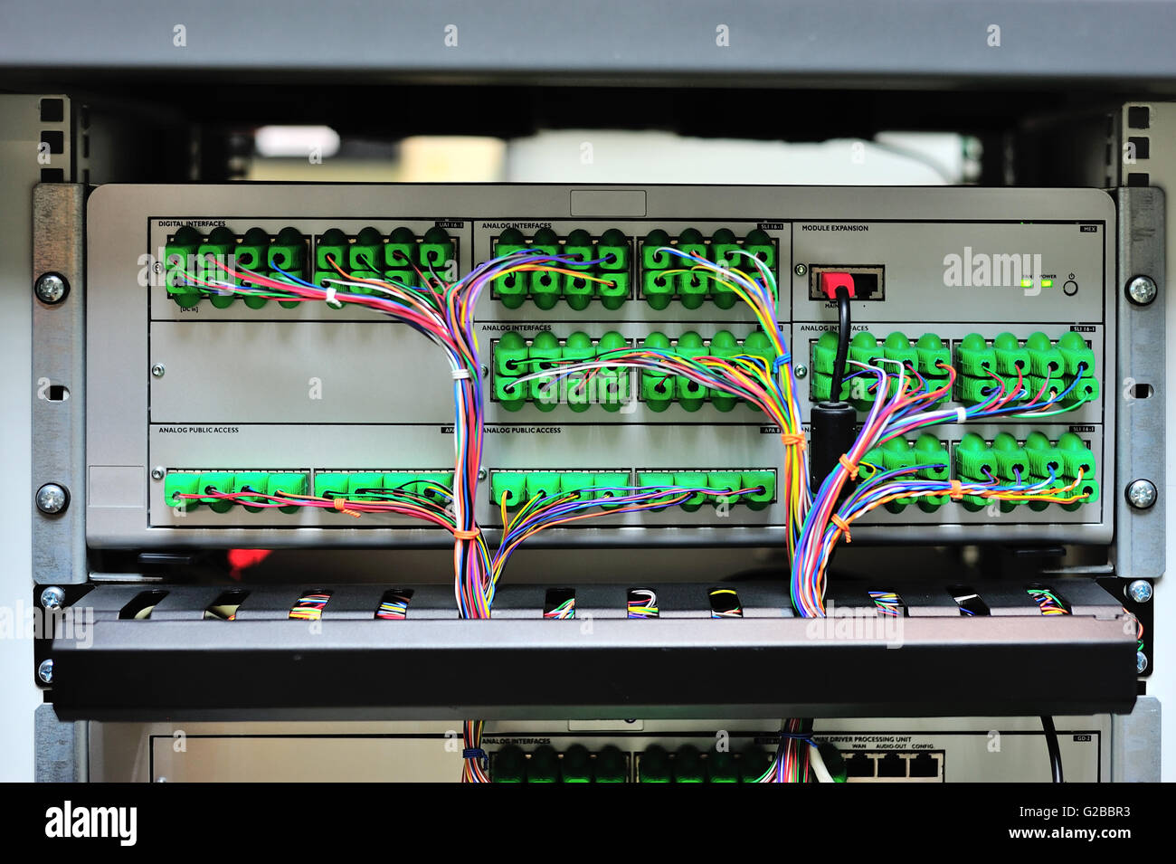 Network hub cable lan Close up Stock Photo - Alamy