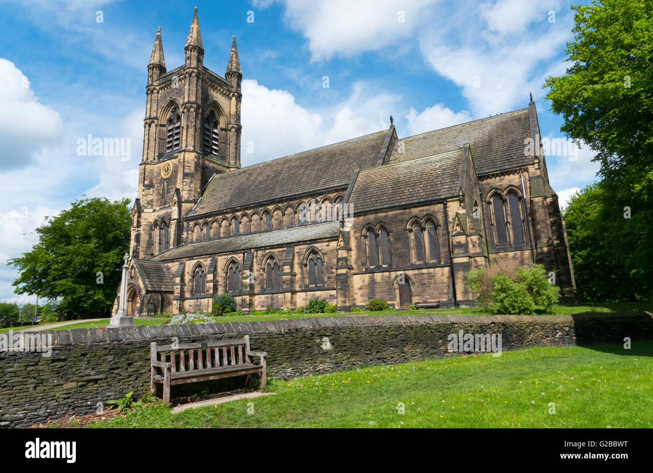 St Mary's Church Mirfield Stock Photo - Alamy