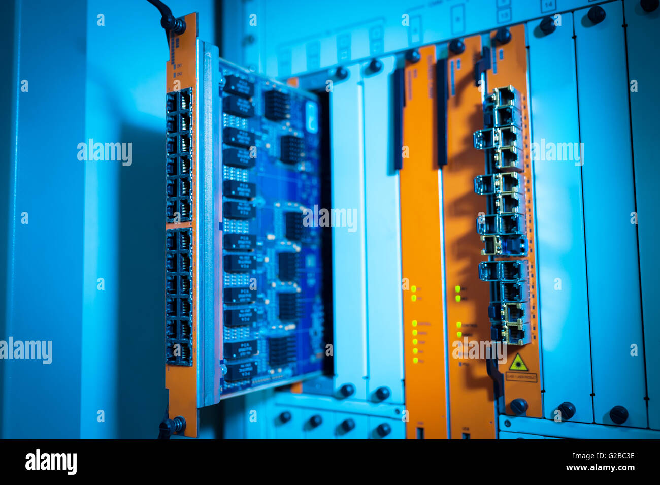 Core switch technology in network room place Stock Photo - Alamy