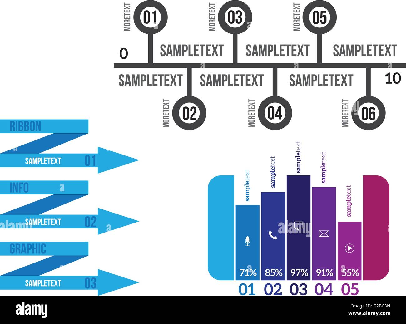 Infographics set Vector illustration. can be used for workflow layout ...
