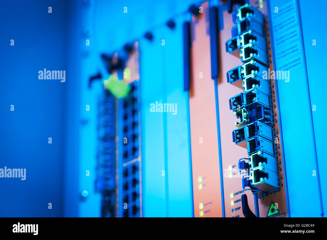 Core switch technology in network room place Stock Photo - Alamy