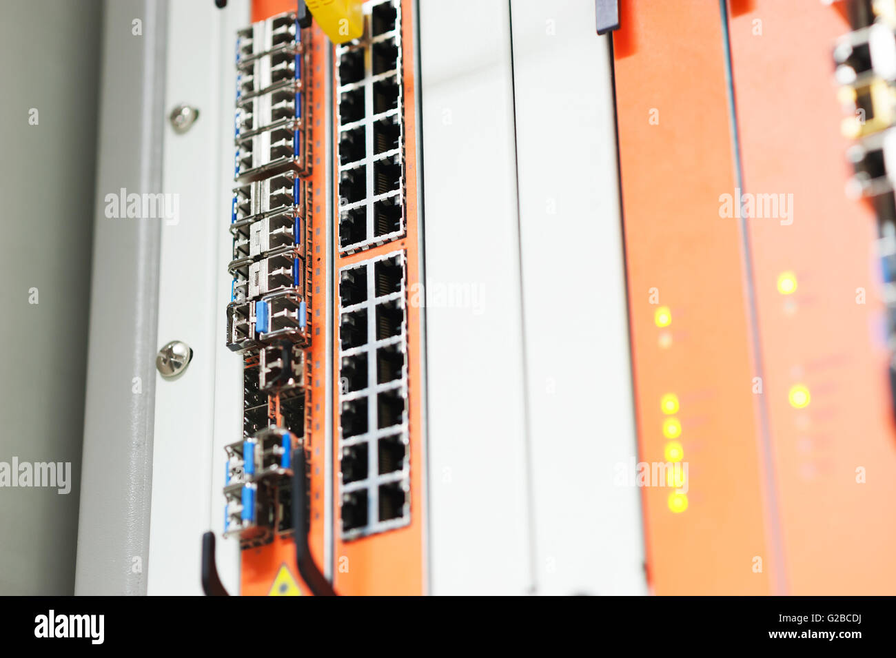 Core switch technology in network room place Stock Photo - Alamy