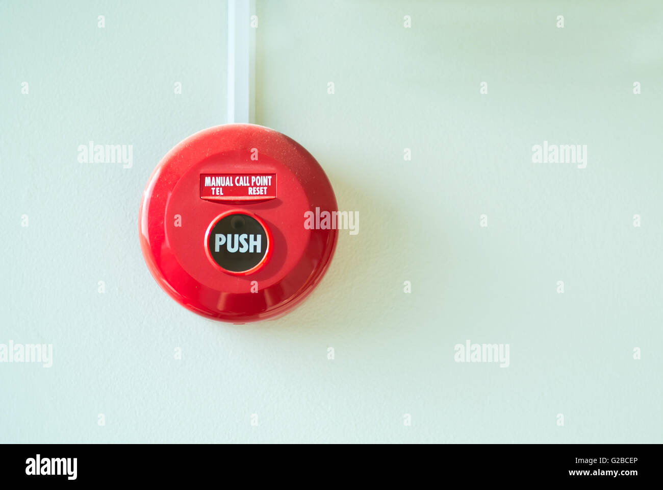 An Fire Alarm near door fire Stock Photo - Alamy