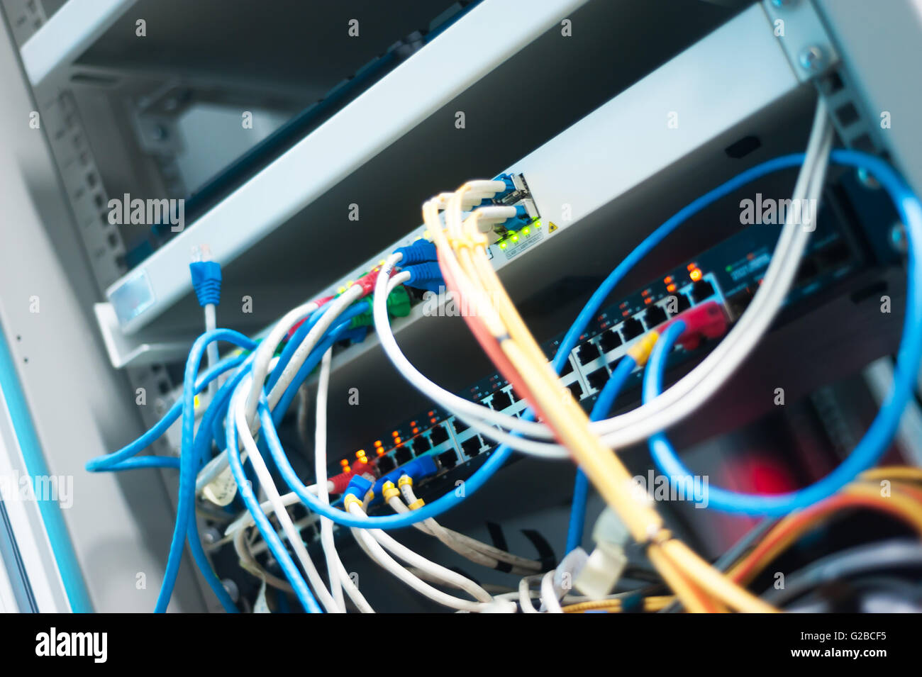 Core switch technology in network room place Stock Photo - Alamy