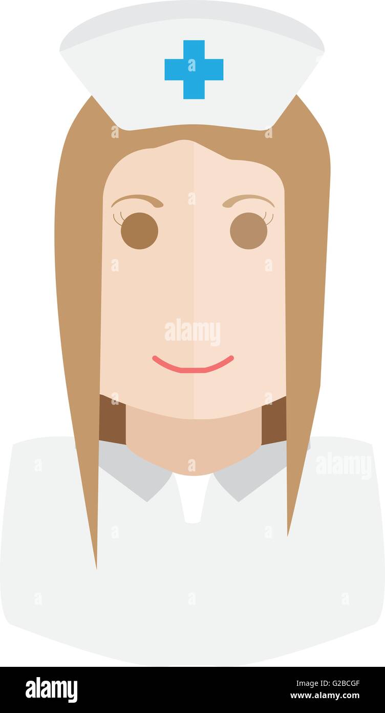 nurse Vector illustration avatar Stock Vector Image & Art - Alamy