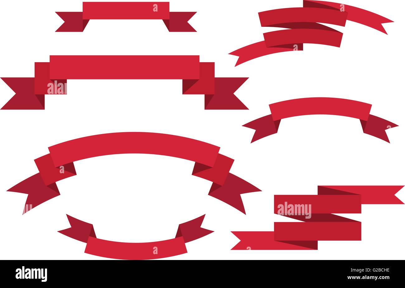 Double ribbons Stock Vector Images - Alamy