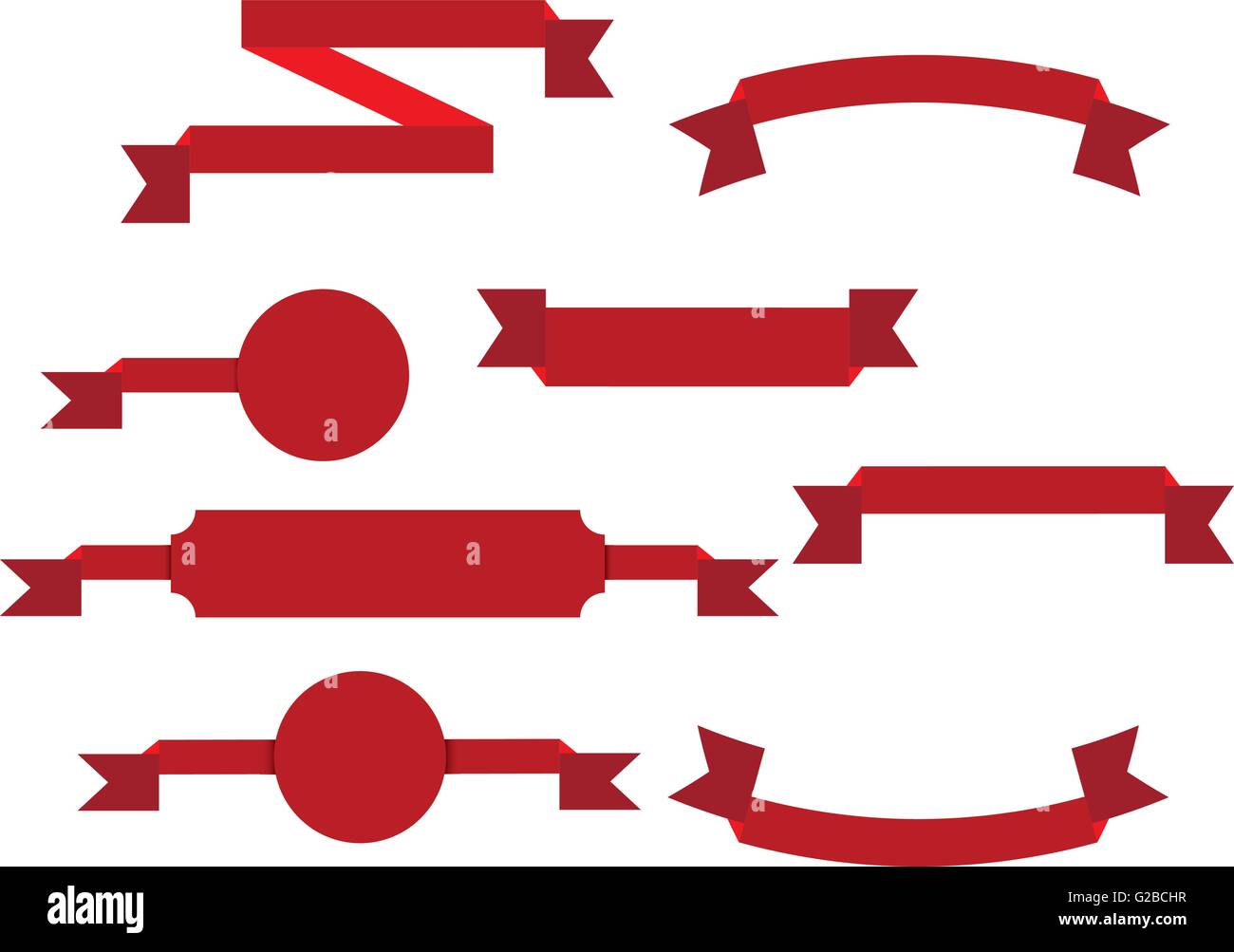 Double ribbons Stock Vector Images - Alamy