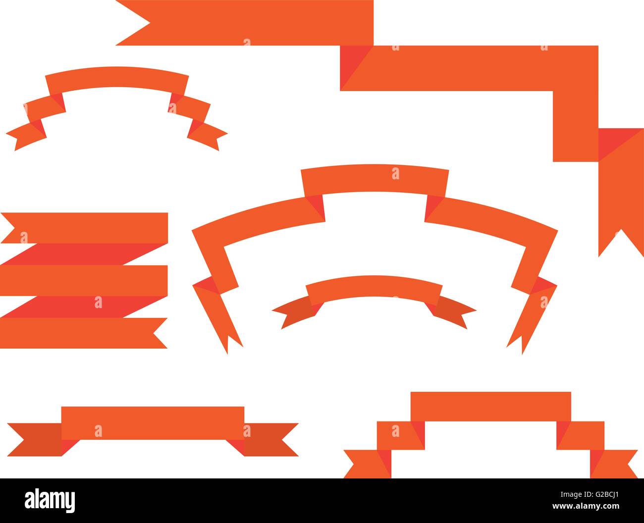 banner ribbons vector set Stock Vector Image & Art - Alamy