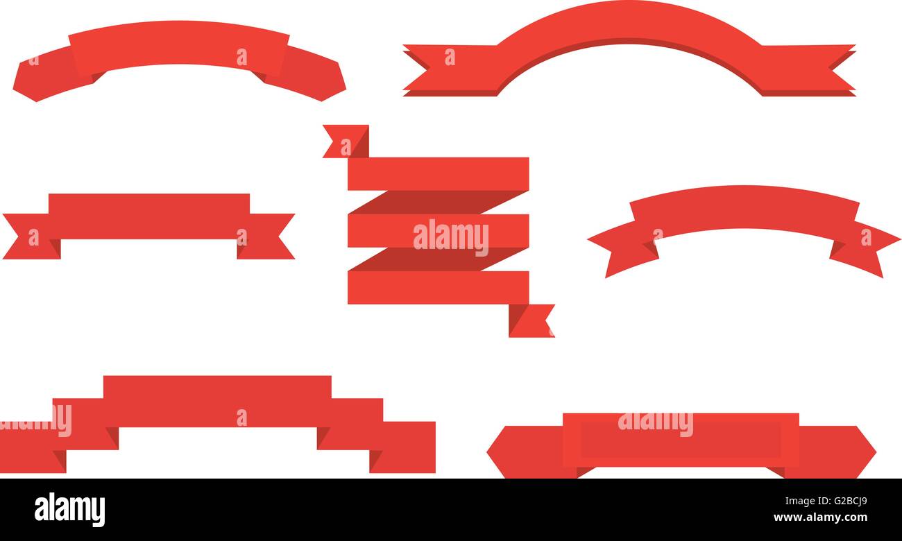 Double ribbons Stock Vector Images - Alamy