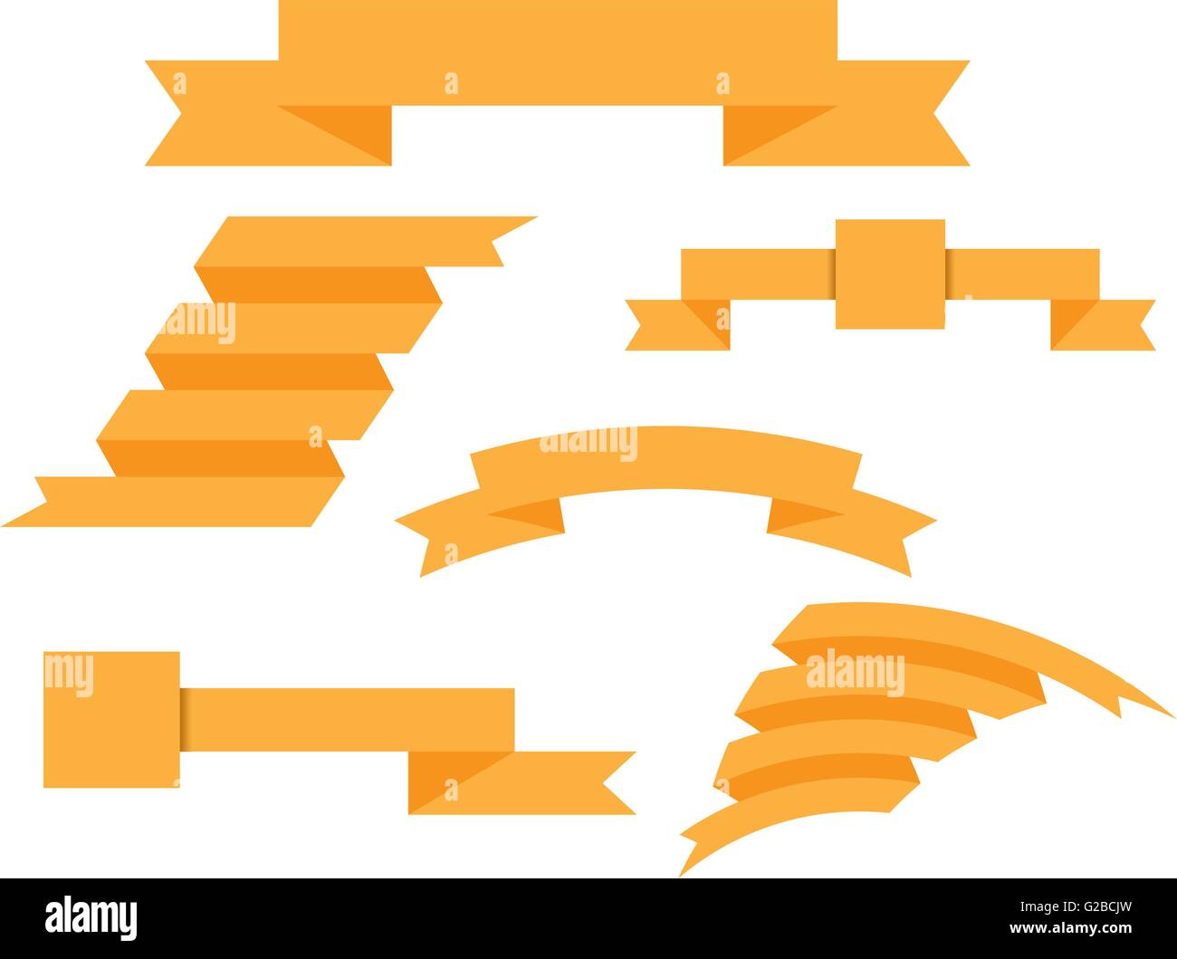 Double ribbons Stock Vector Images - Alamy