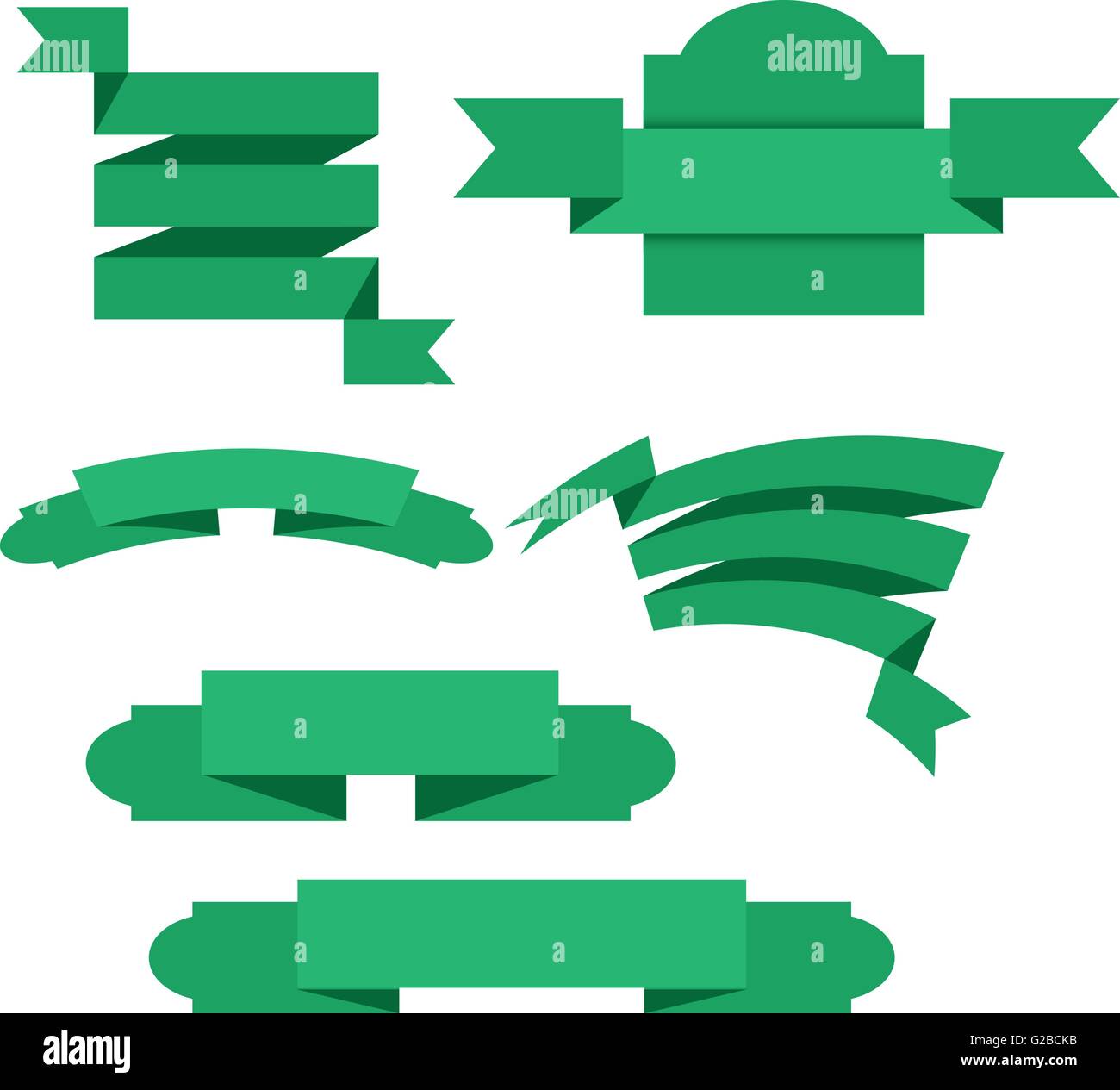 Double ribbons Stock Vector Images - Alamy