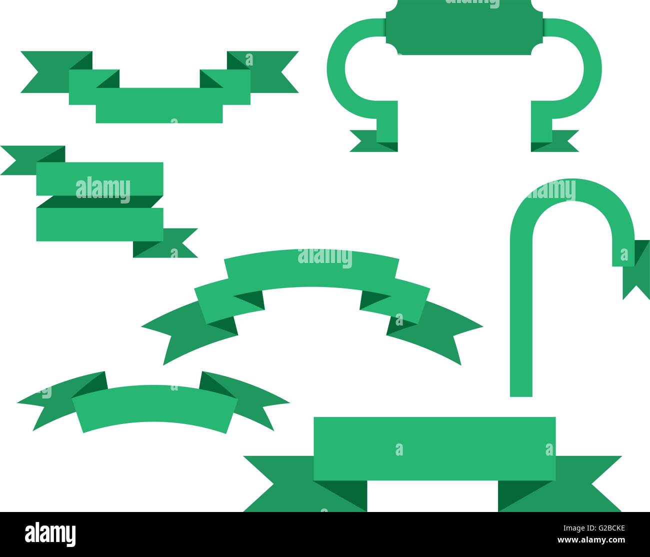 Double green band Stock Vector Images - Alamy