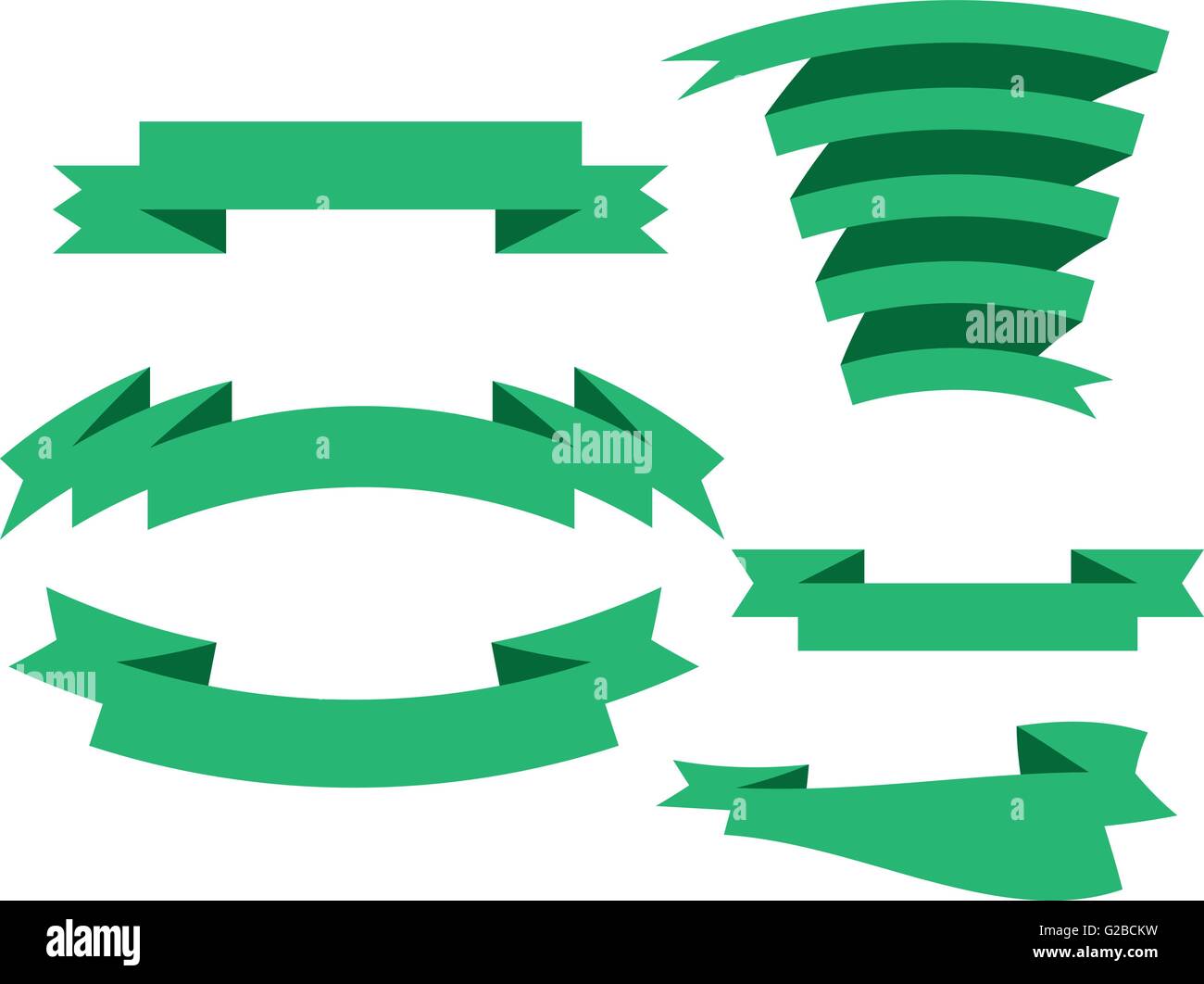 Double ribbons Stock Vector Images - Alamy