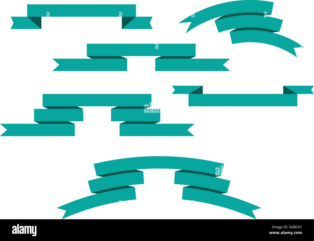 banner ribbons vector set Stock Vector Image & Art - Alamy