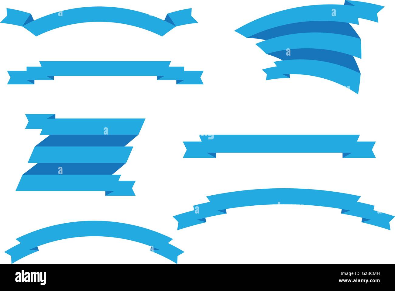 banner ribbons vector set Stock Vector Image & Art - Alamy