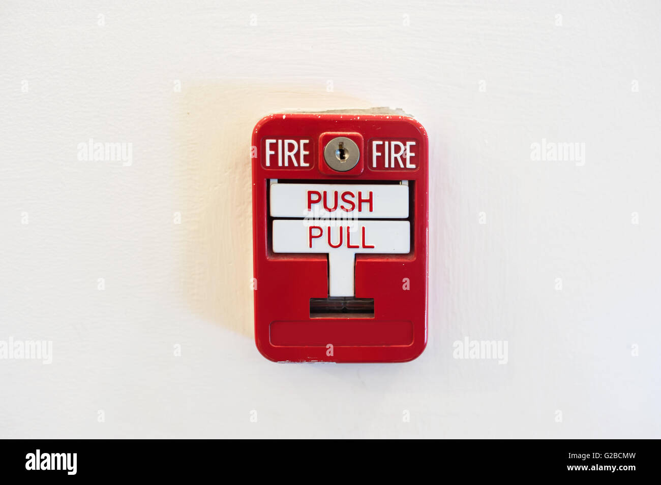 An Fire Alarm near door fire Stock Photo - Alamy