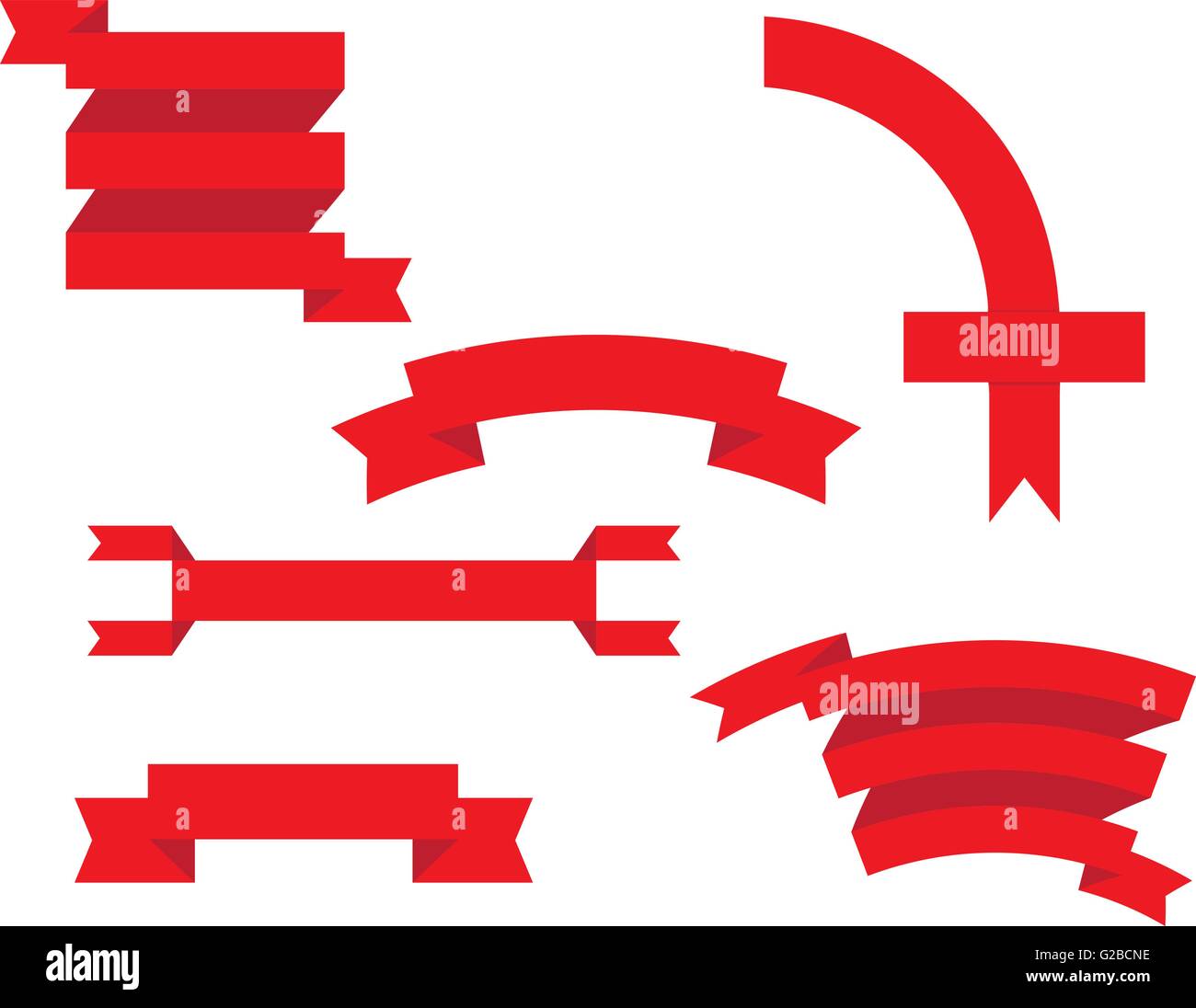 Double ribbons Stock Vector Images - Alamy