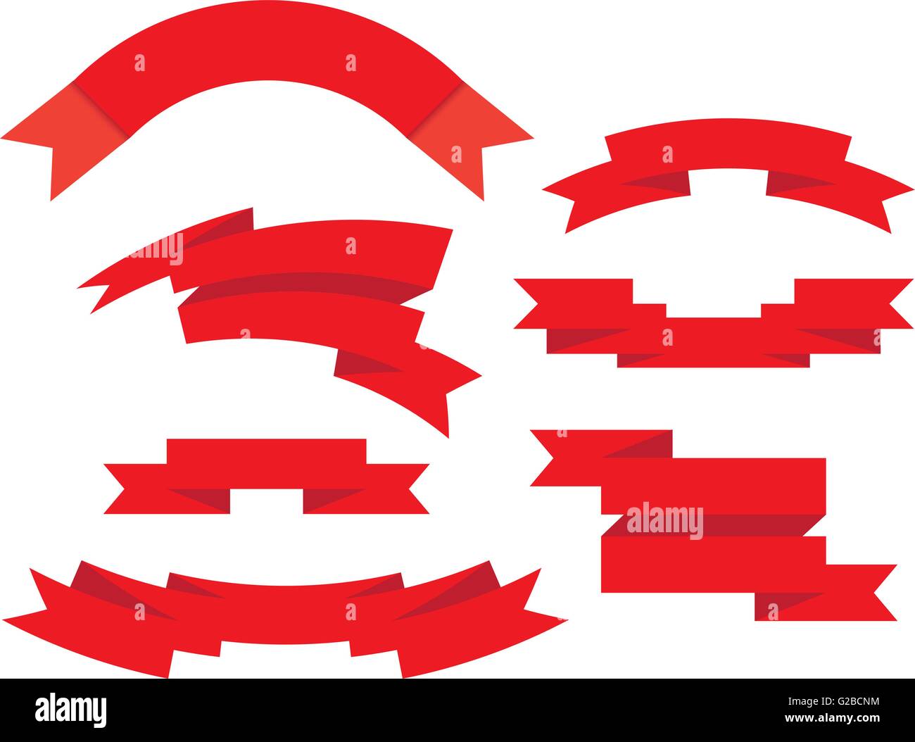 Double ribbons Stock Vector Images - Alamy