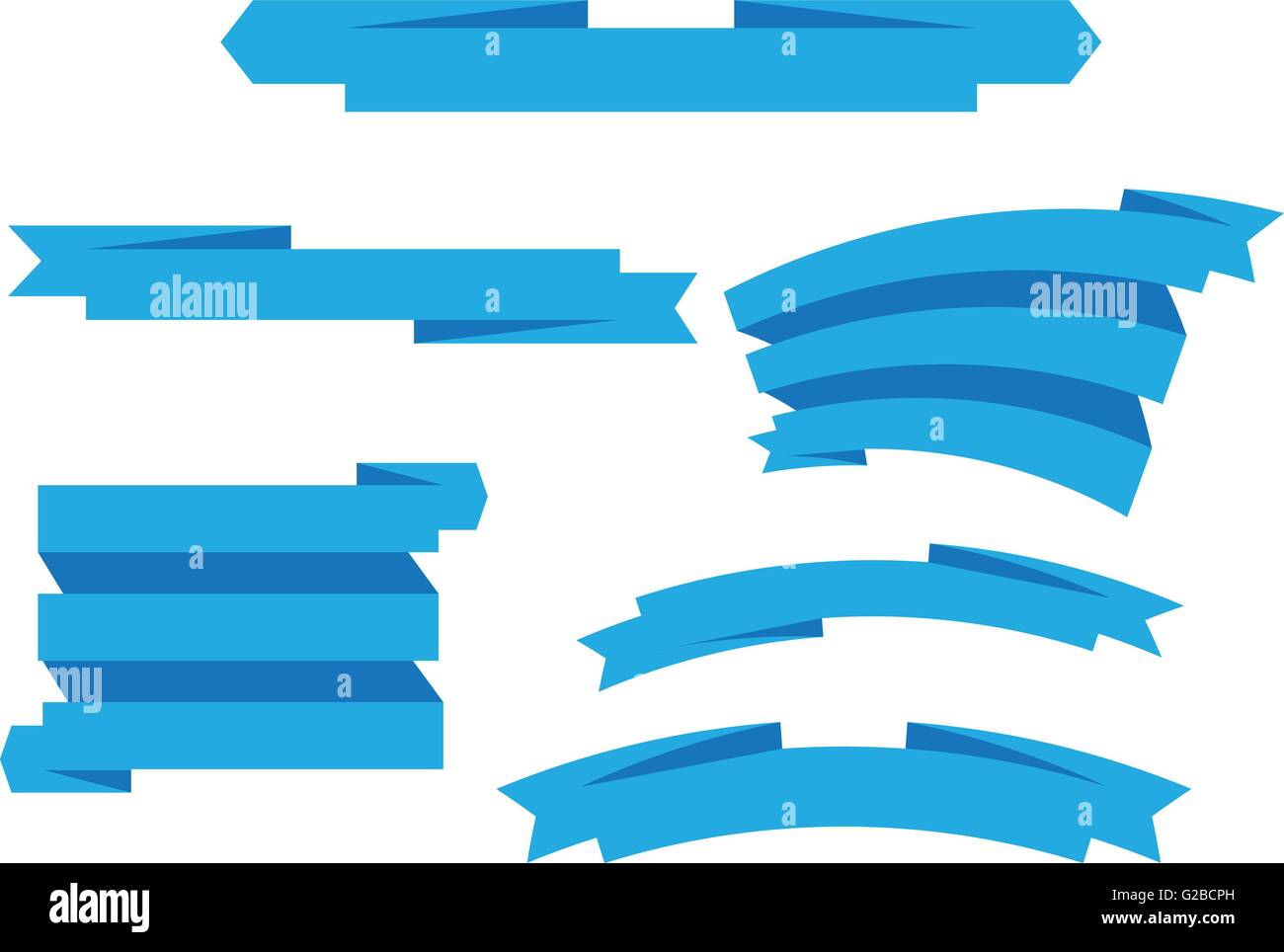 Double ribbons Stock Vector Images - Alamy