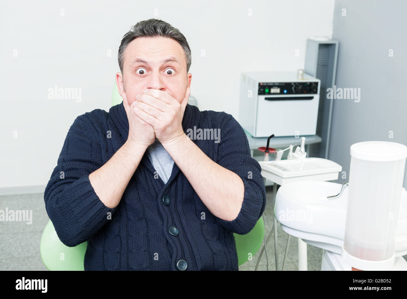 Dentist phobia male hi-res stock photography and images - Alamy