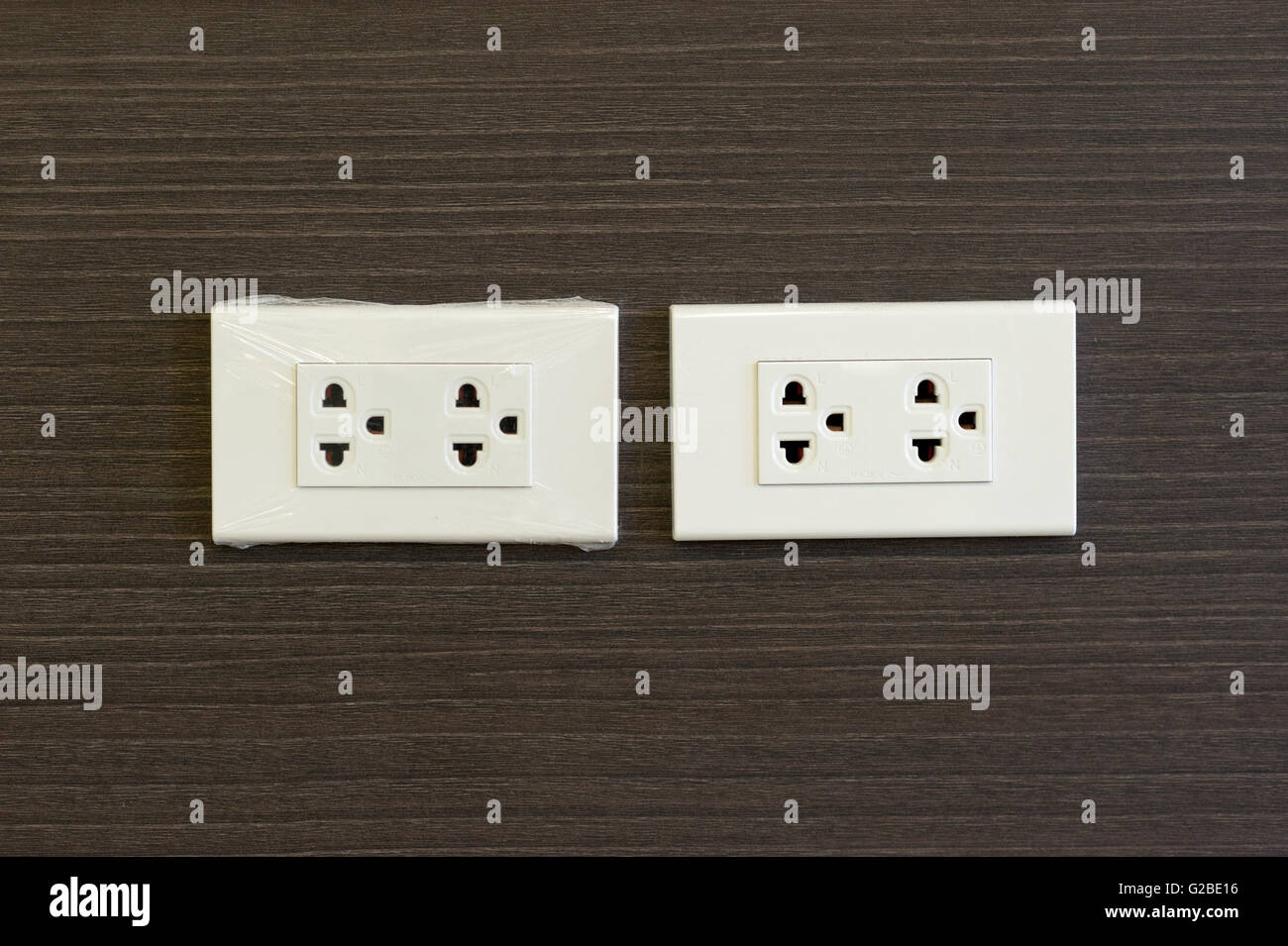 An Plug socket in modern place Stock Photo - Alamy