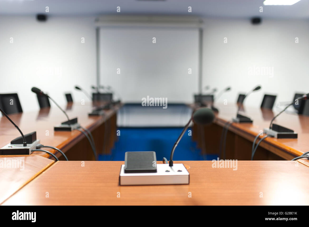 An Meeting room empty no people Stock Photo - Alamy