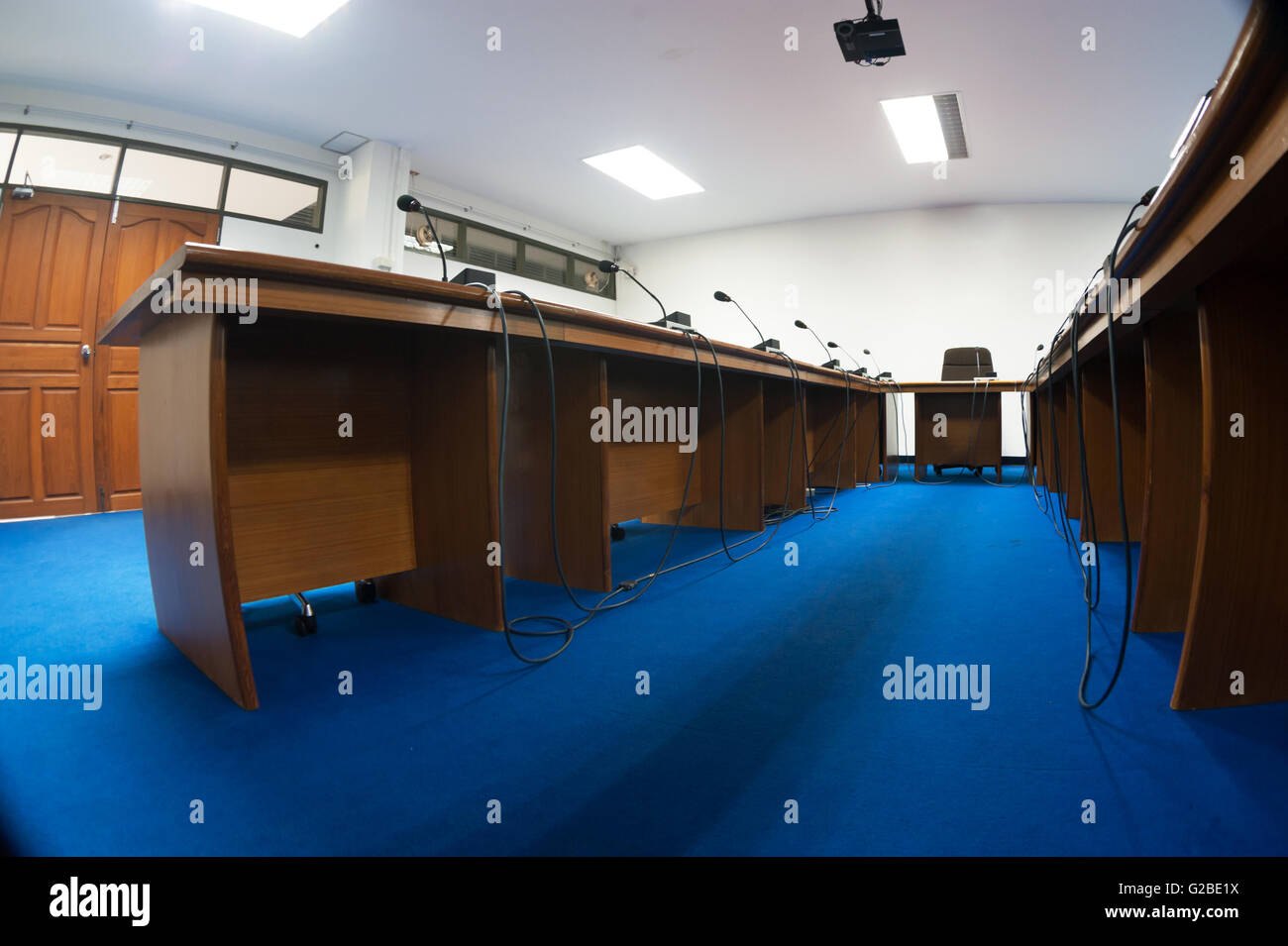An Meeting room empty no people Stock Photo - Alamy