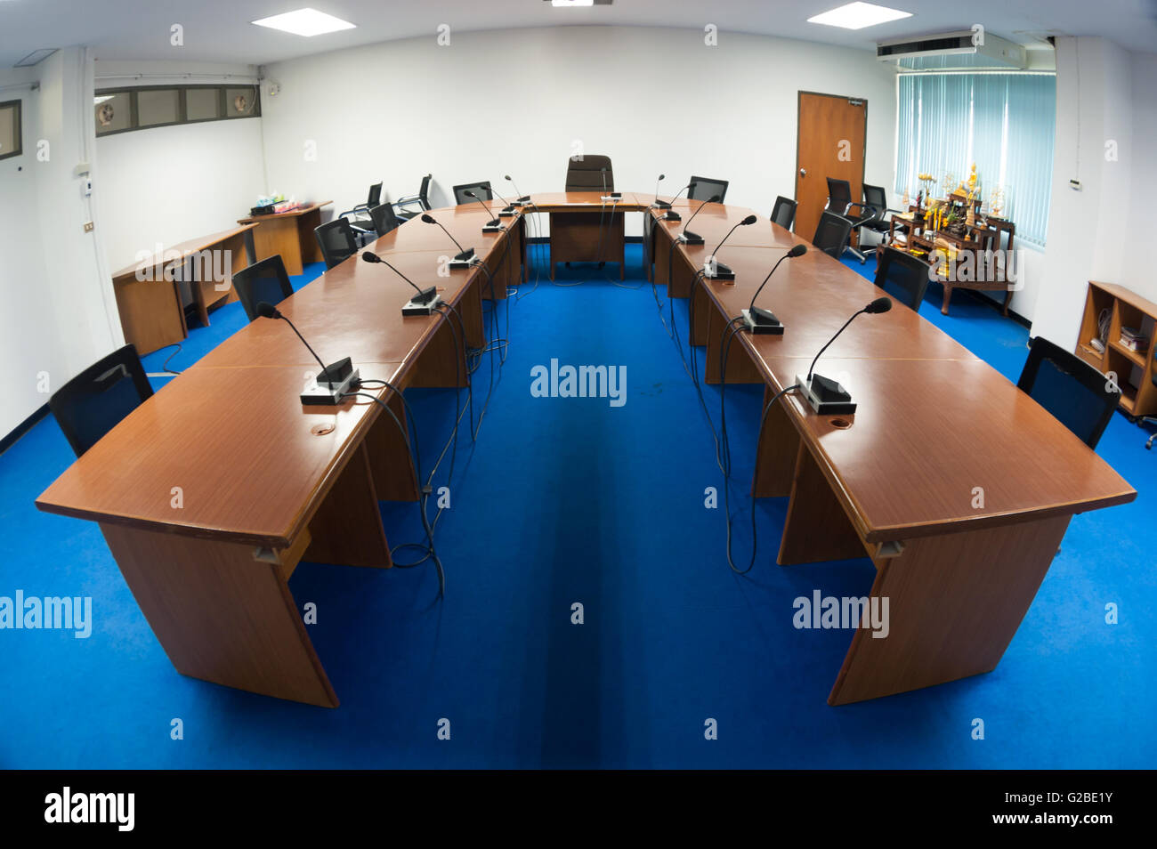 An Meeting room empty no people Stock Photo - Alamy