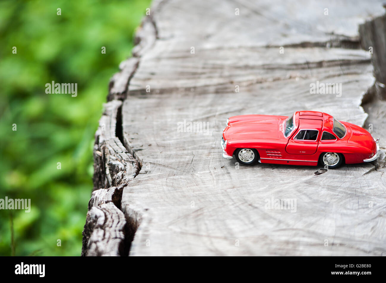 An Sport car model in nature place Stock Photo - Alamy