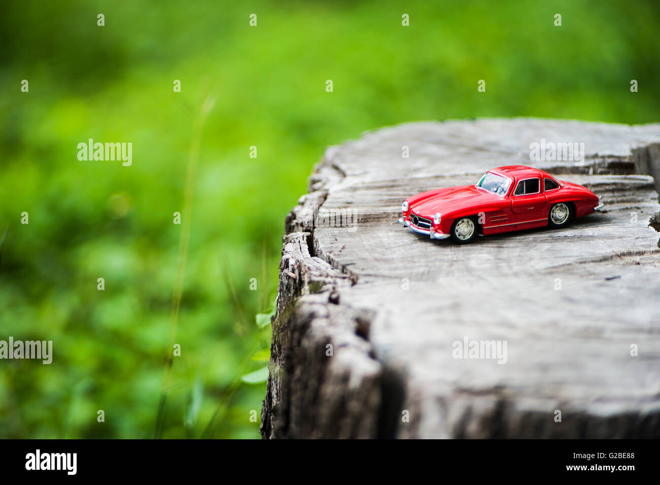An Sport car model in nature place Stock Photo - Alamy