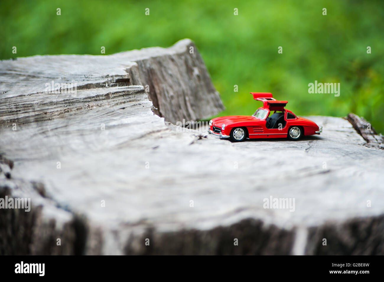 An Sport car model in nature place Stock Photo - Alamy