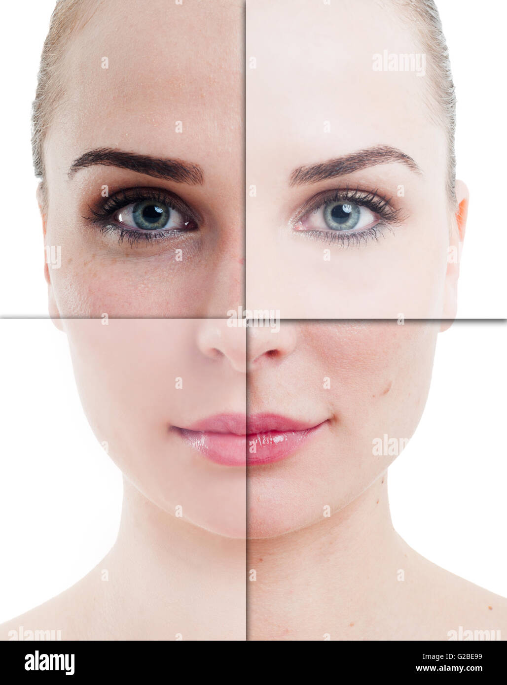 Divided face hi-res stock photography and images - Alamy